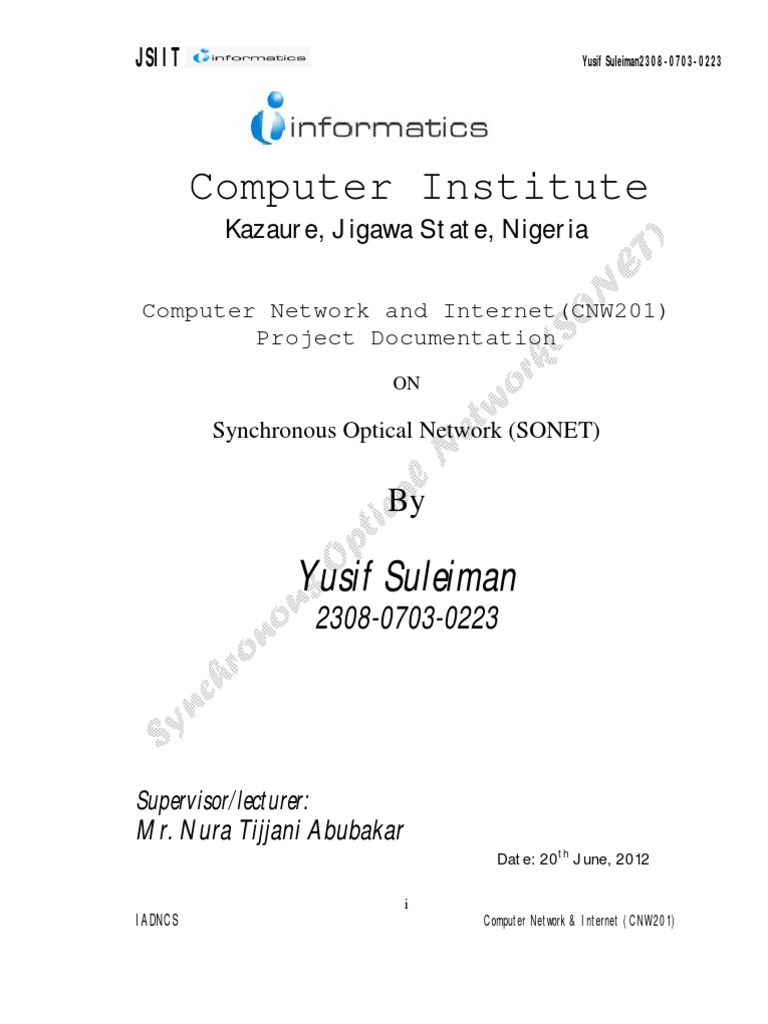Computer Network & Internet | PDF | Wavelength Division Multiplexing ...