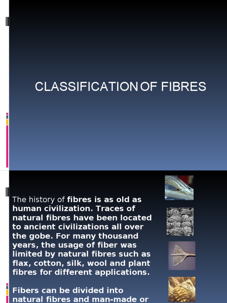 Classification of Textile Fibres | PDF | Fibers | Silk
