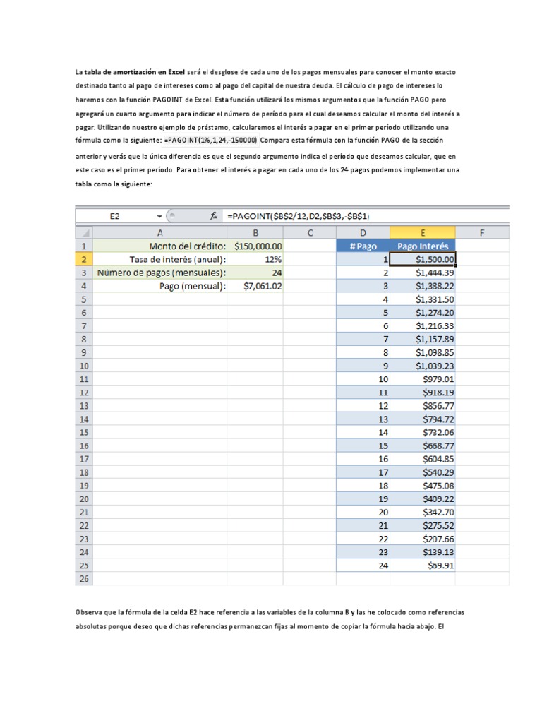 Trabajo Tabla | PDF | Fórmula | Microsoft Excel