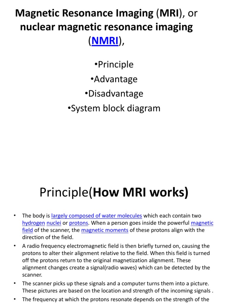 Magnetic Resonance Imaging (MRI) | PDF | Ct Scan | Magnetic Resonance ...