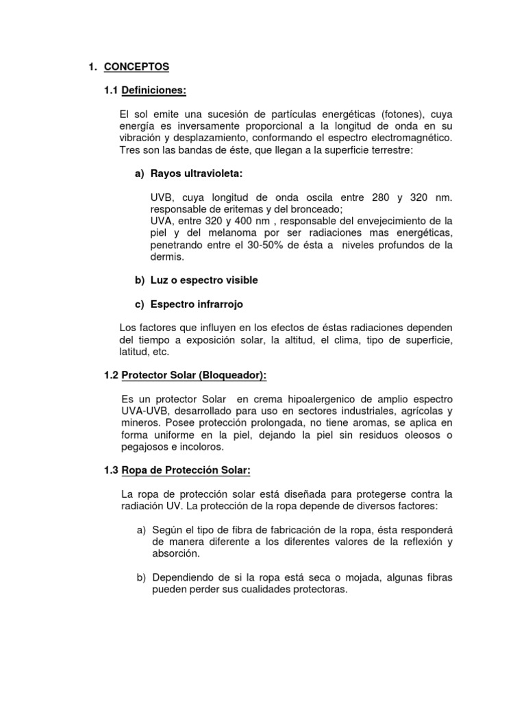 EPP Sol | PDF | Protector solar | Ultravioleta