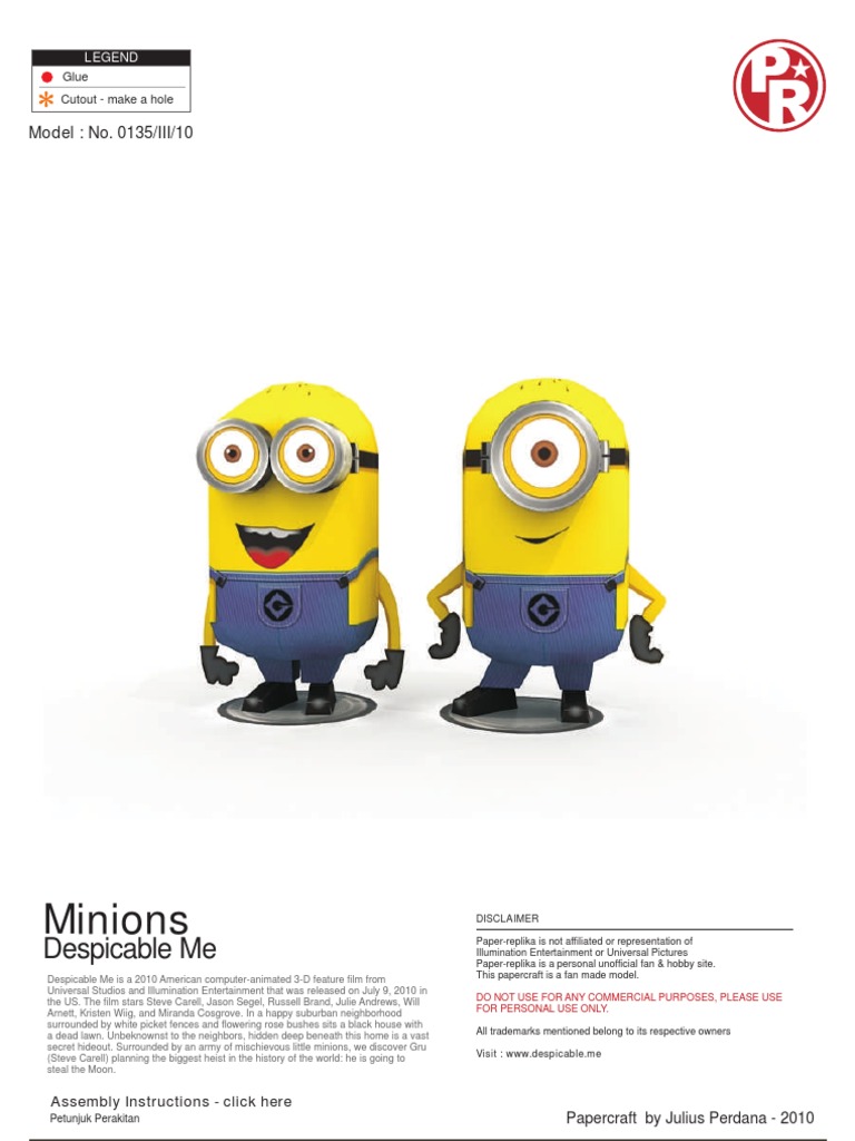 Minions Despicable Me Arsenal Version | PDF