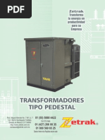 Transformador 500 KVA TRANSFORMADORES IESSA - FICHA TECNICA PEDESTAL TRIFASICO NORMA NMX-J-285 ...