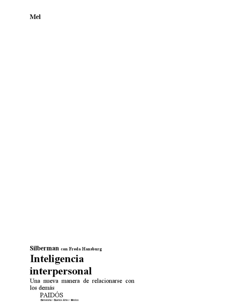 8 Inteligencia Interpersonal | PDF | Cociente de inteligencia ...