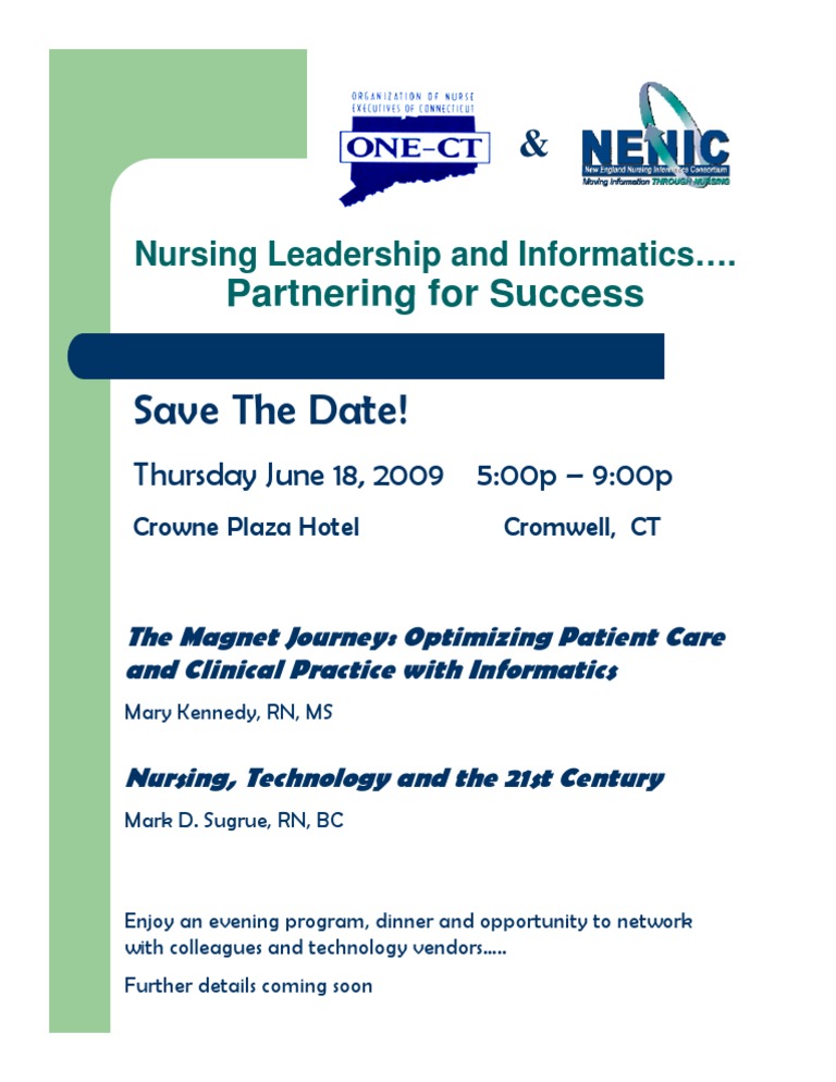 Nursing Leadership & Informatics Event | PDF