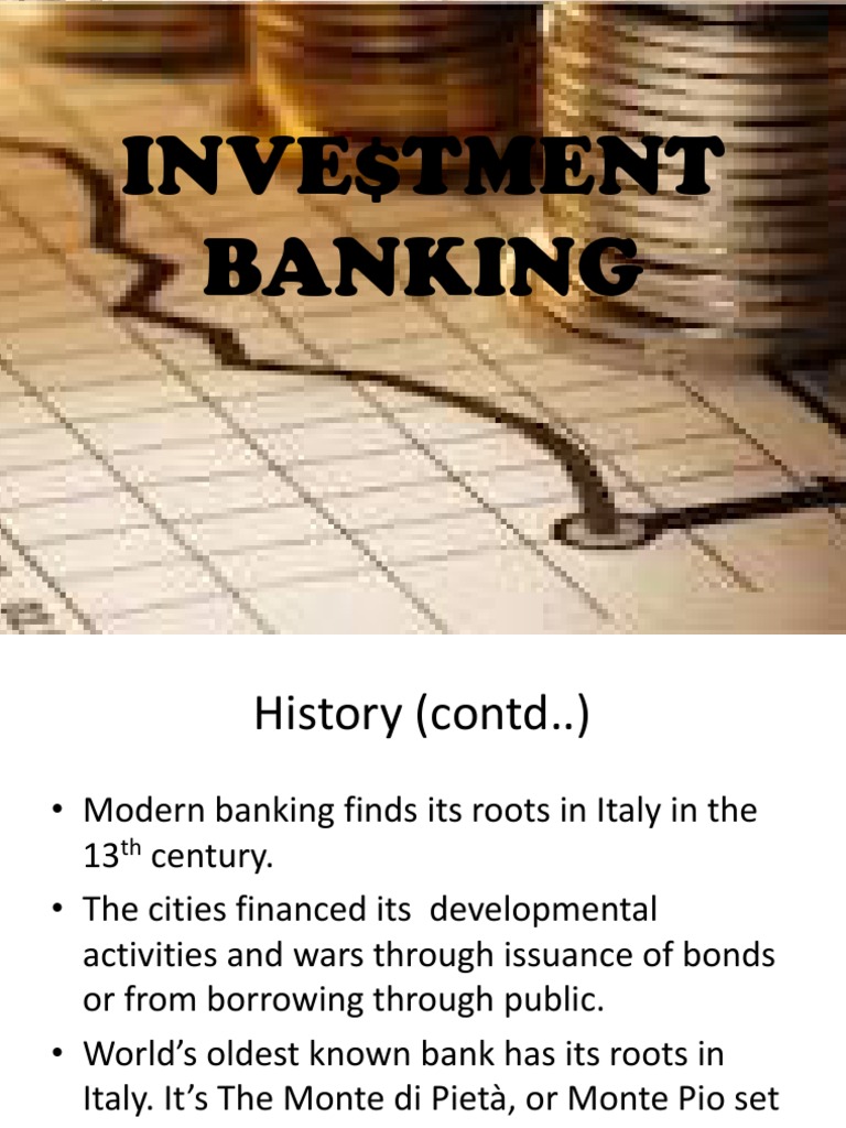 Investment Banking Overview and Functions | PDF | Business | Finance ...