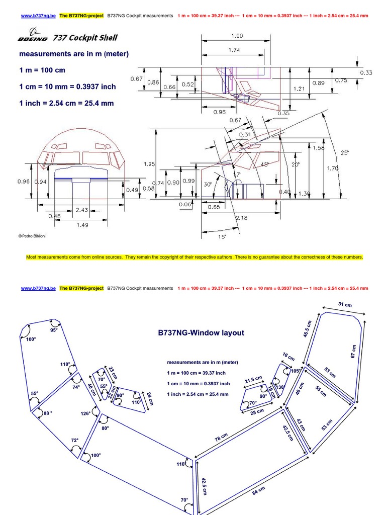 B737 Measurements | PDF | Aviation | Aircraft