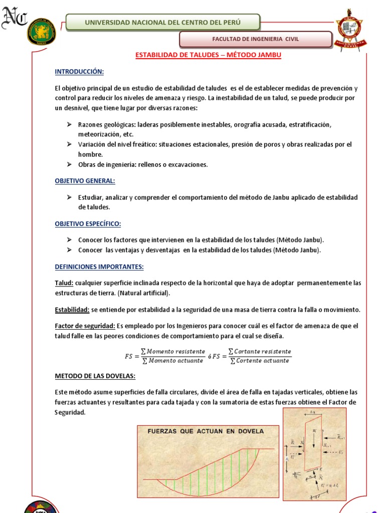 Metodo Janbu | PDF | Ingeniero civil | Ingeniería