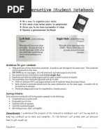 Interactive Notebook Guidelines | PDF | Notebook | Classroom