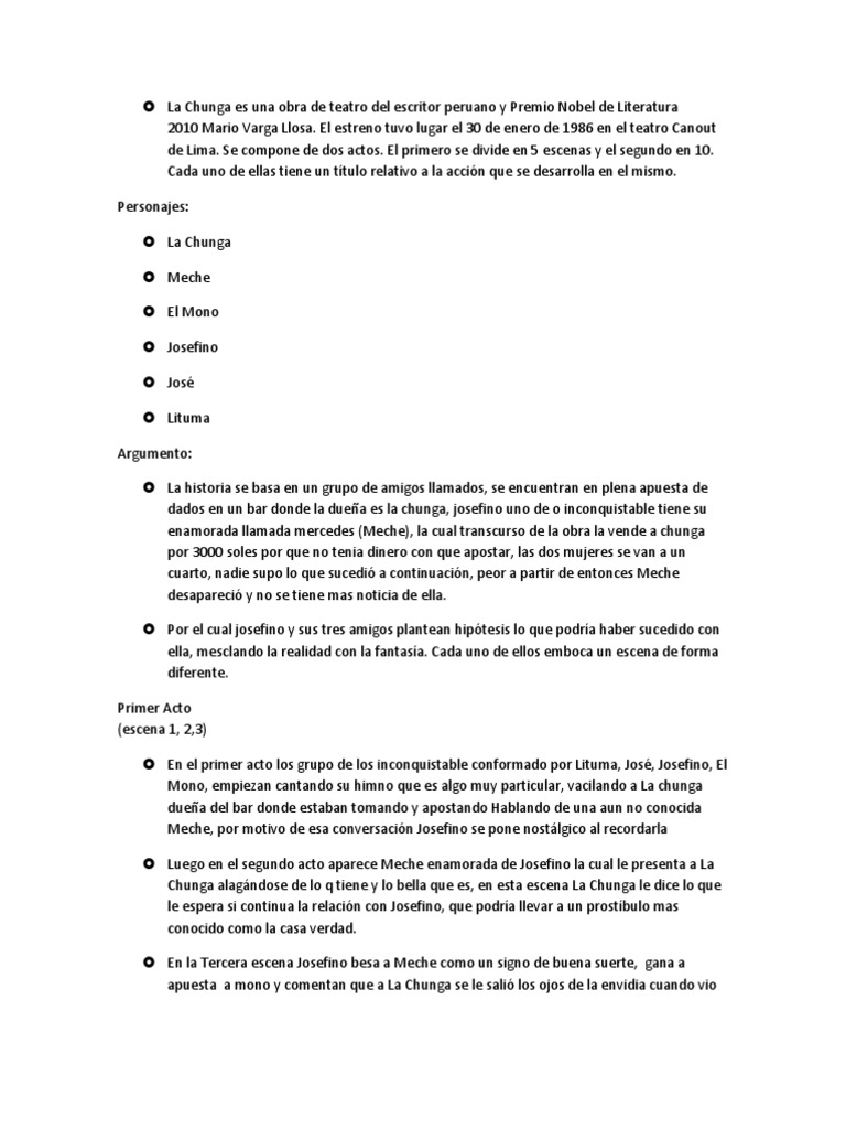 La Chunga | PDF | Fantasía