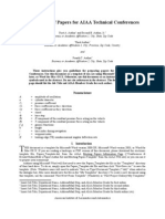 AIAA Papers Template | PDF | Citation | Microsoft Word