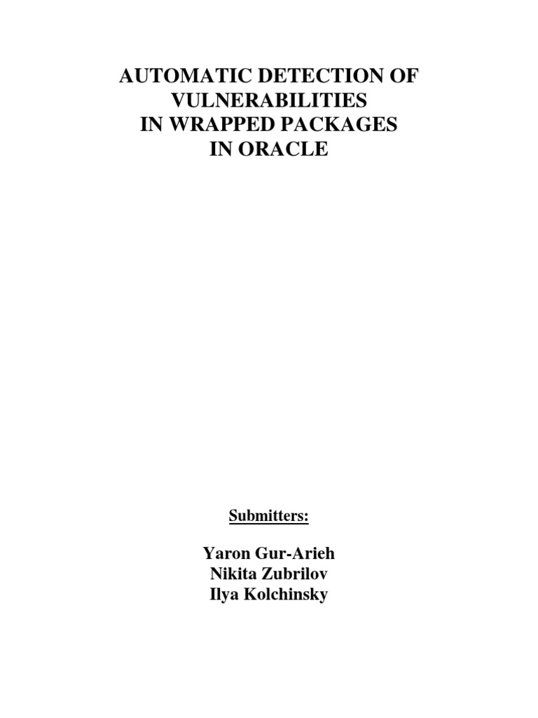Unwrap Oracle | PDF | Pl/Sql | Subroutine