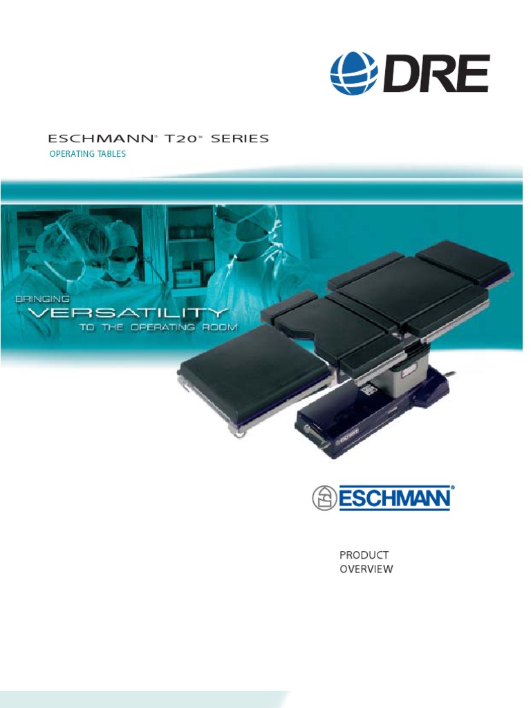 T20 Operating Table Brochure | PDF | Anatomical Terms Of Motion ...