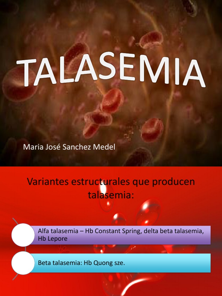 Talasemia | PDF | Medicina CLINICA | Especialidades Medicas