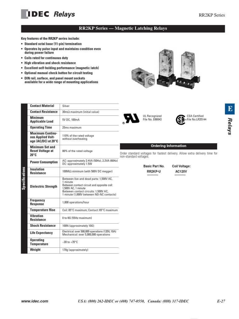 e Relays Rr2kp | Mains Electricity | Relay