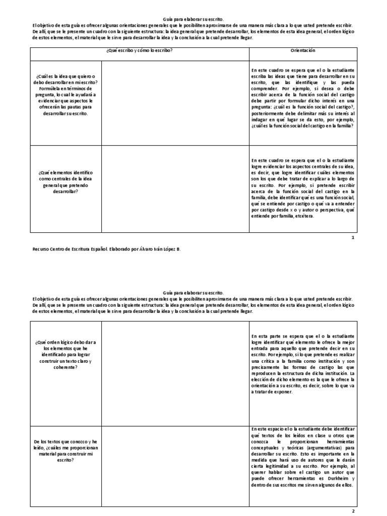 Guía para Escribir 1 | PDF | Lógica | Ciencia cognitiva