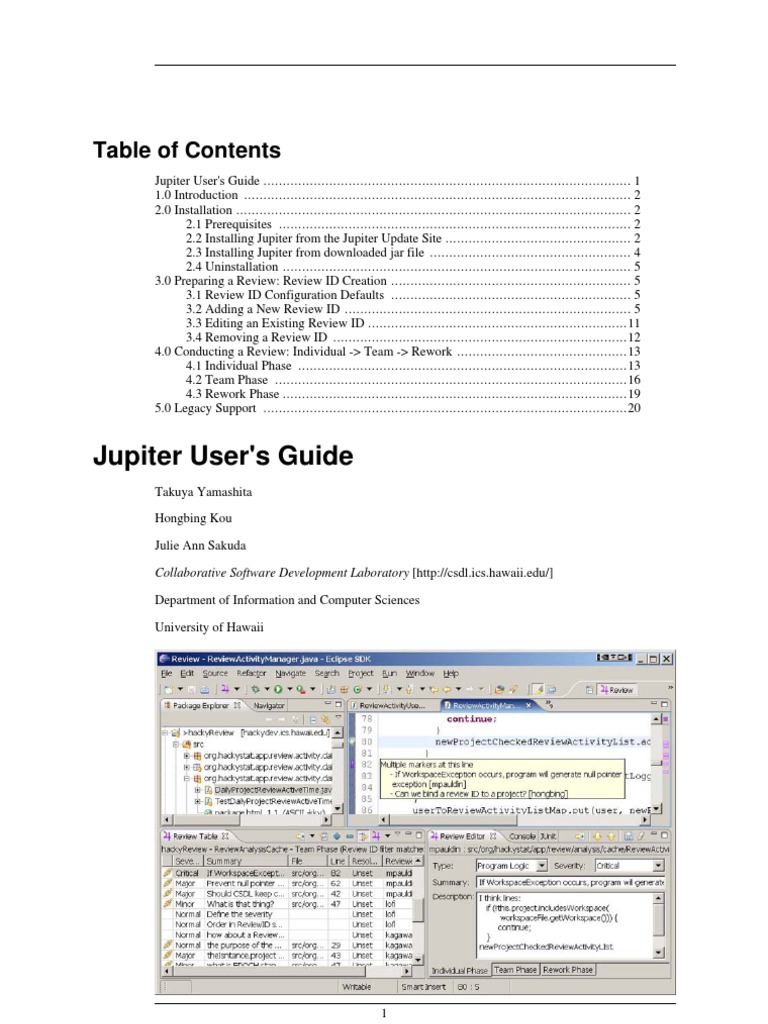 Jupiter - Code Review Tool UserGuide-06272009 | PDF | Eclipse (Software ...