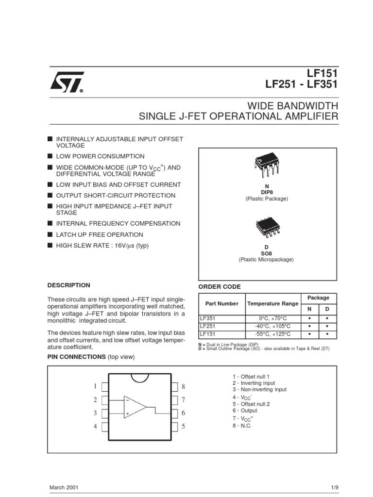 LF351 | PDF