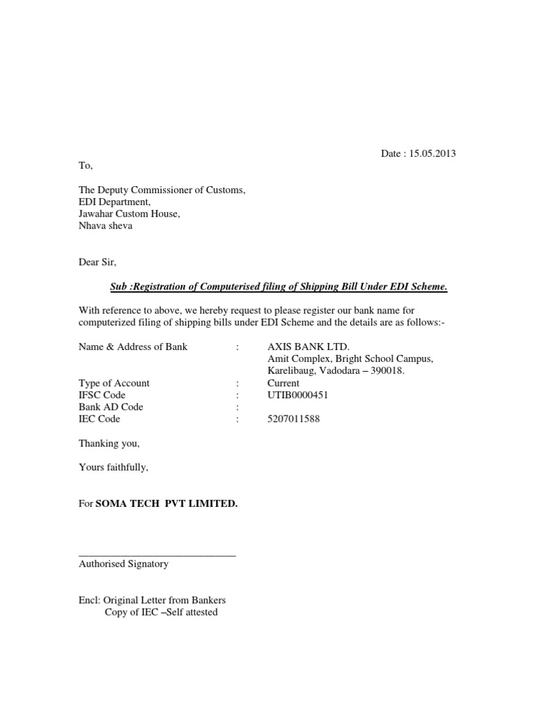 Ad Code Letter Format | PDF | Economies | Financial Services