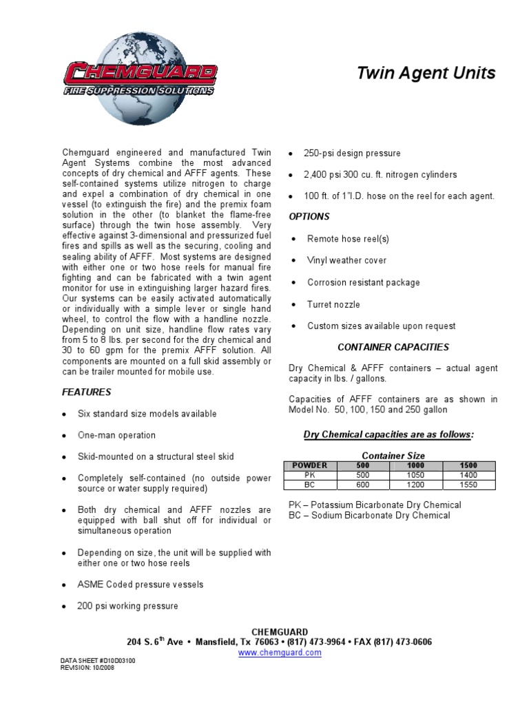 Combining Dry Chemical and AFFF Agents for Effective Firefighting: An ...
