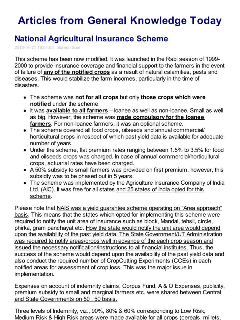 General Knowledge Today | PDF | Financial Risk | Insurance