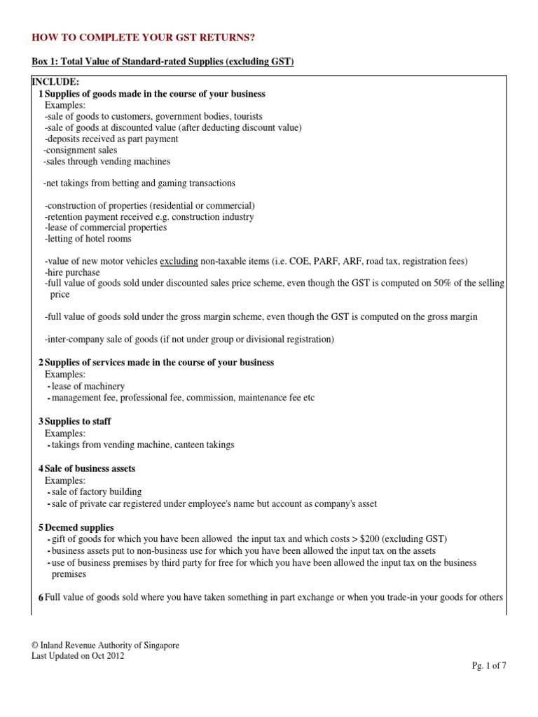 Checklist of Completing GST Return | PDF | Value Added Tax | Debits And ...