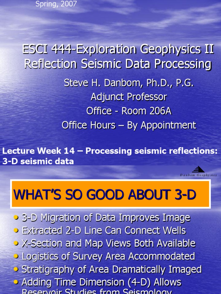 Seismic Processing III | PDF | Reflection Seismology | Solid Mechanics