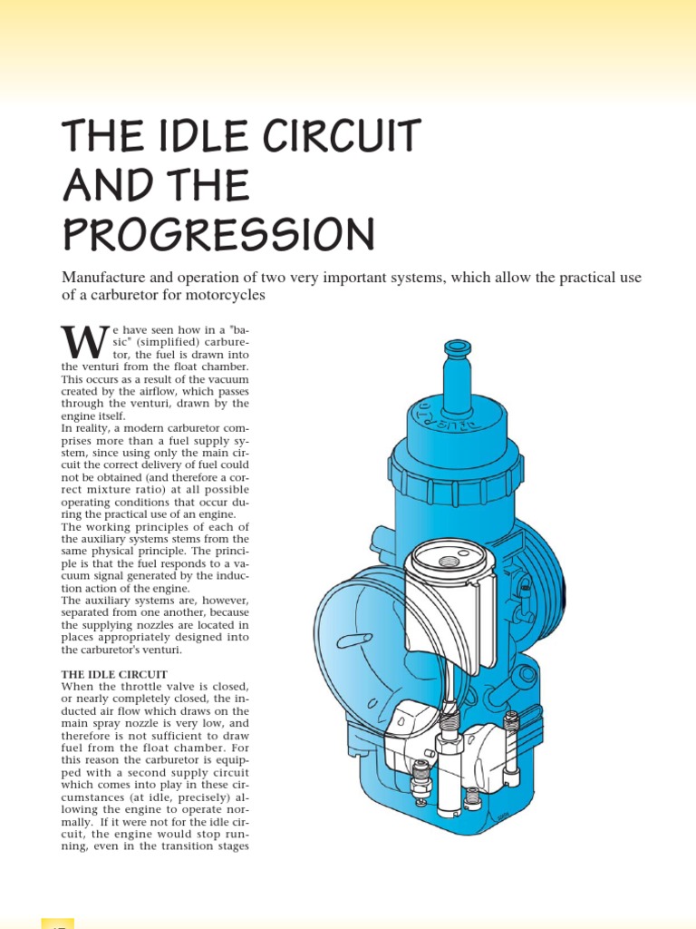 Understanding Carburetor Idle Circuit | PDF