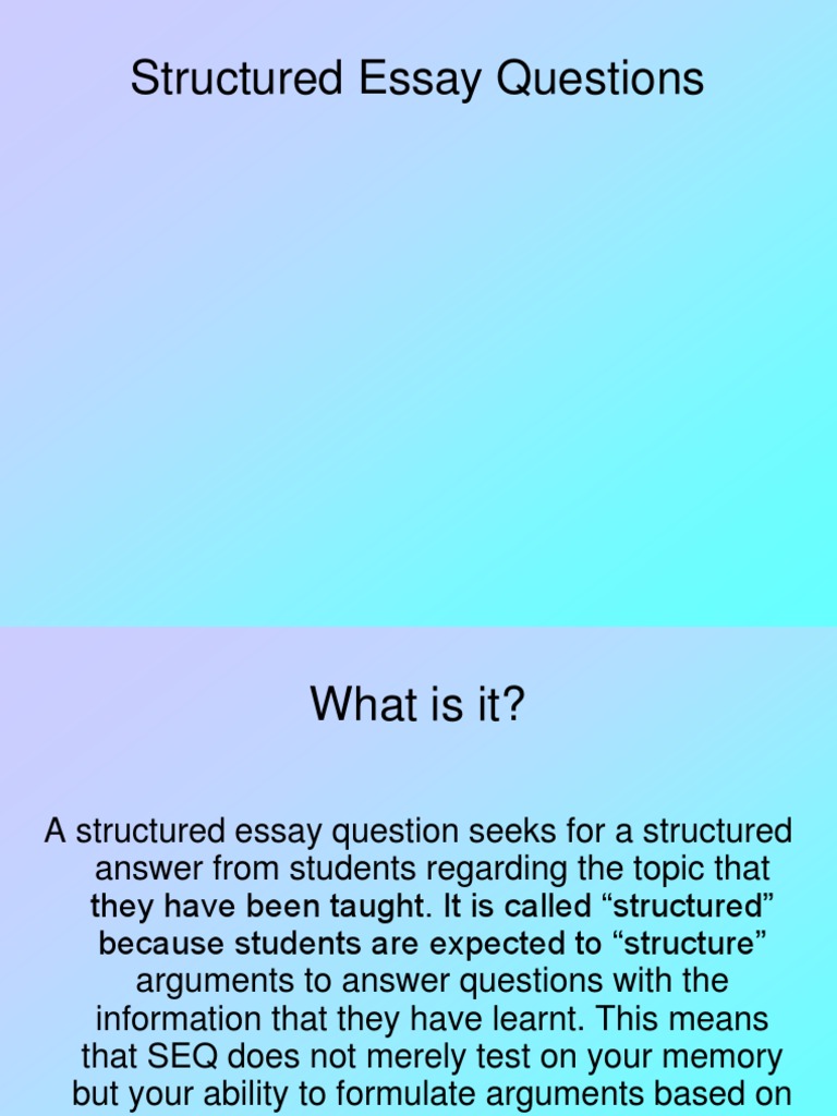 Structured Essay Questions | PDF | China | World Politics
