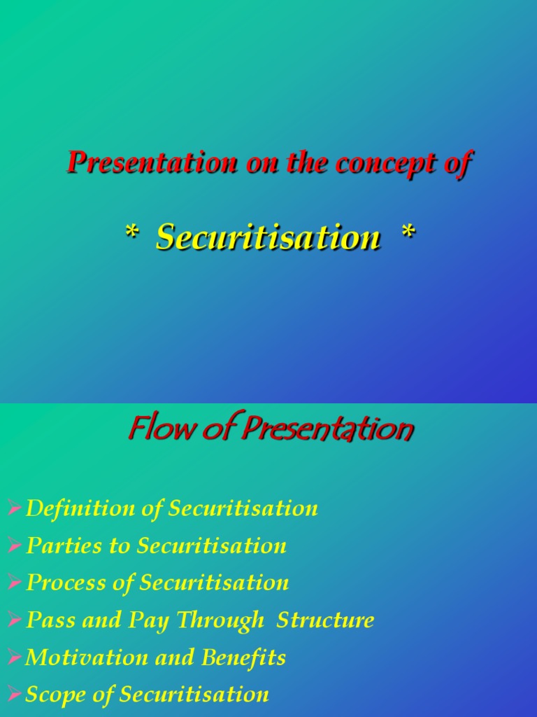 Presentation On The Concept Of: Securitisation | PDF | Securitization ...