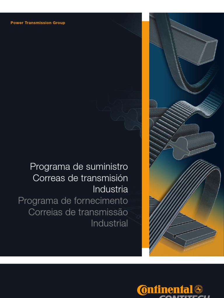 Catalogo de Correias Contitech Catalogo de Correias Industriais | PDF ...