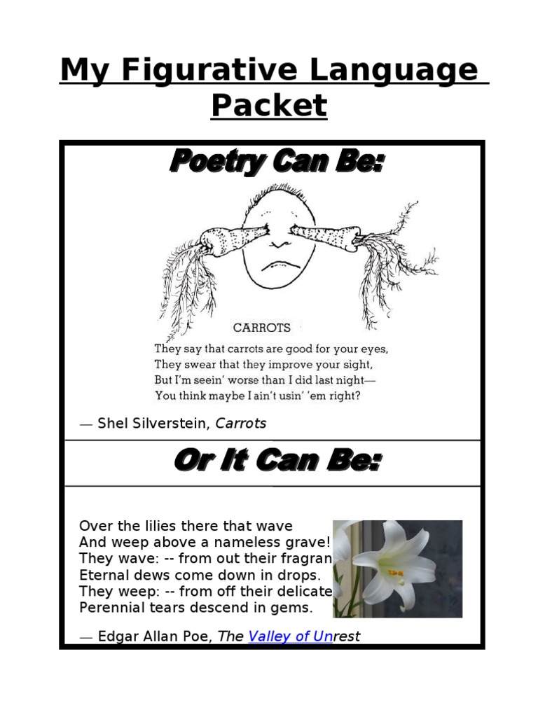 Figurative Language Packet | Download Free PDF | Poetry | Senses