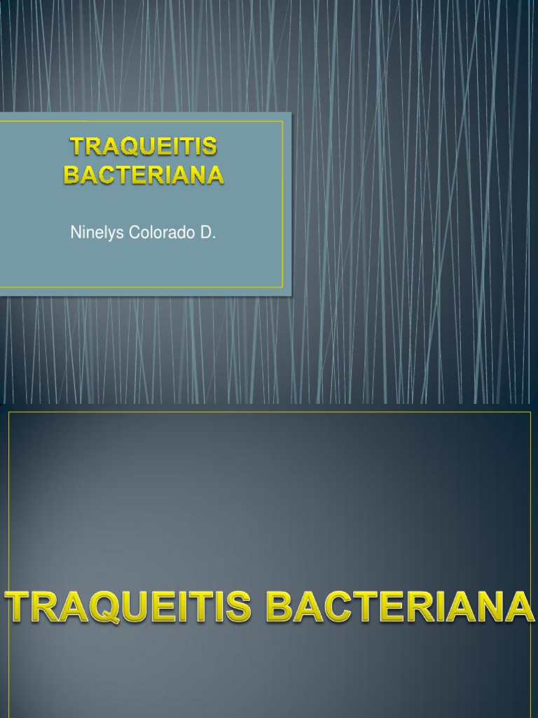 Traqueitis Bacteriana | PDF