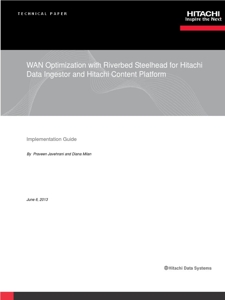 Technical Paper Wan Optimization With Riverbed Steelhead | PDF ...