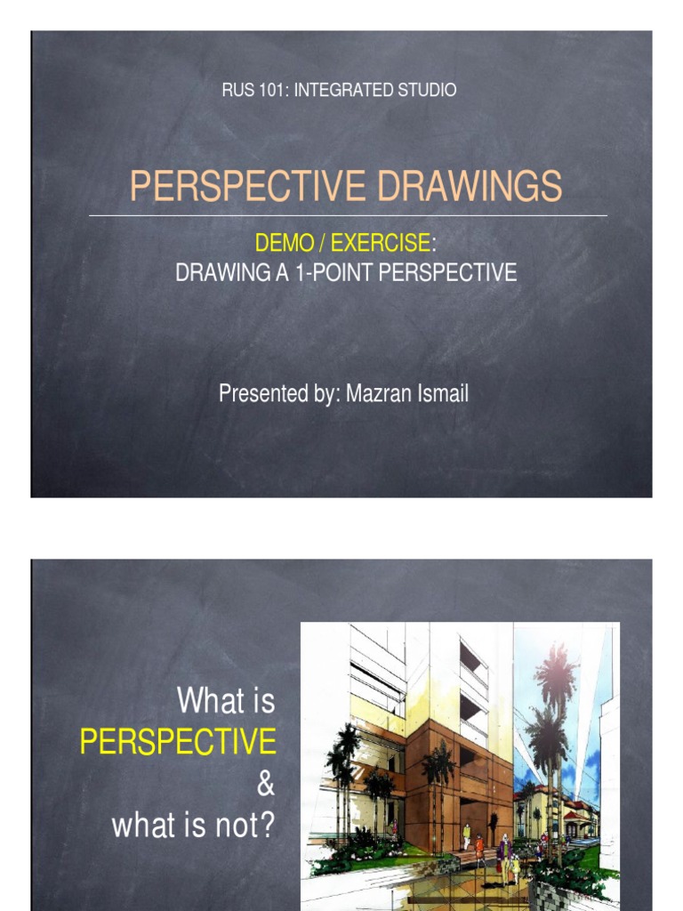 Perspective Drawings | PDF | Perspective (Graphical) | Horizon