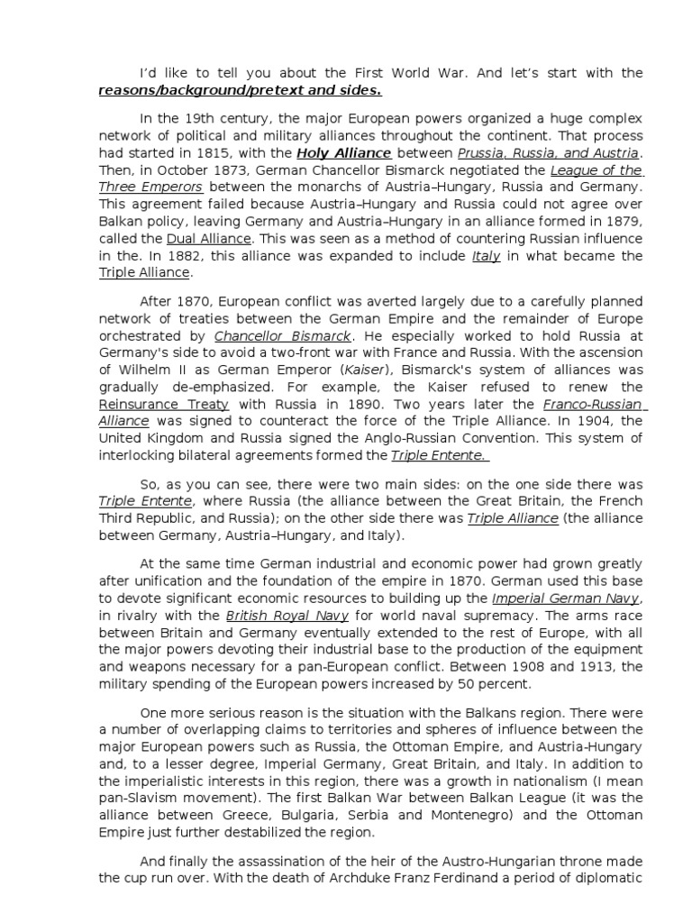 The Causes, Course, and Consequences of World War I: A Comprehensive ...