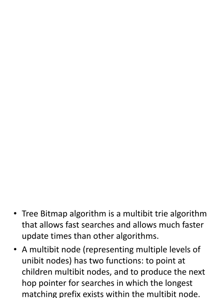 Tree Bitmap | Pointer (Computer Programming) | Algorithms And Data ...