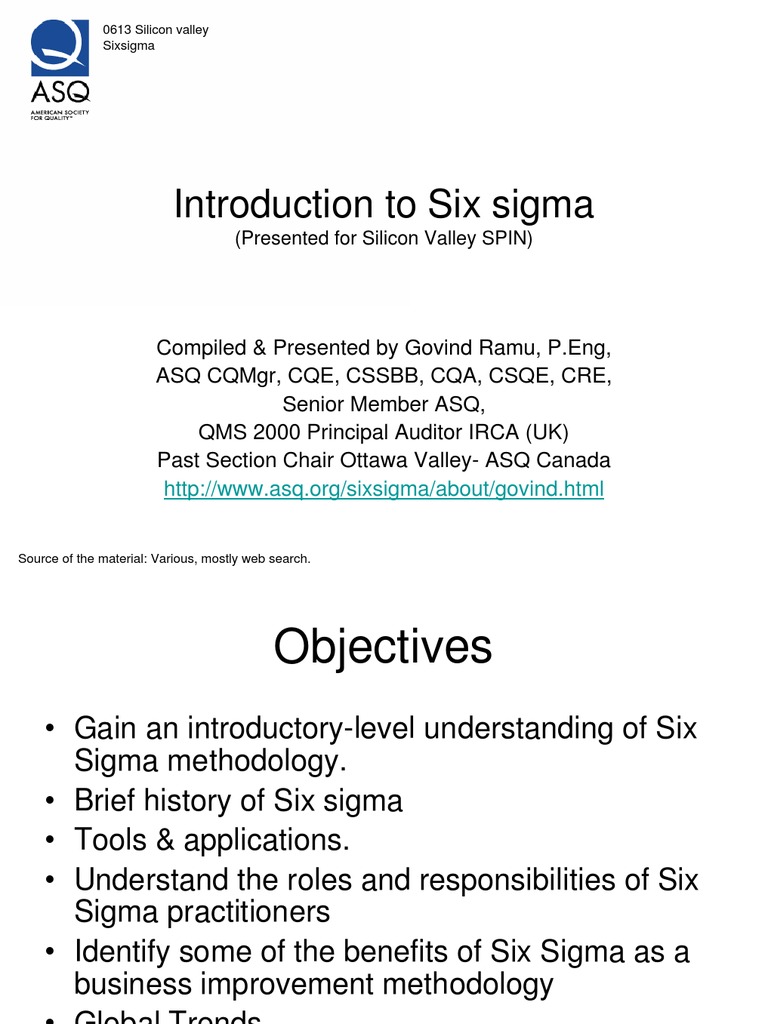 Six Sigma | PDF | Six Sigma | Analysis Of Variance