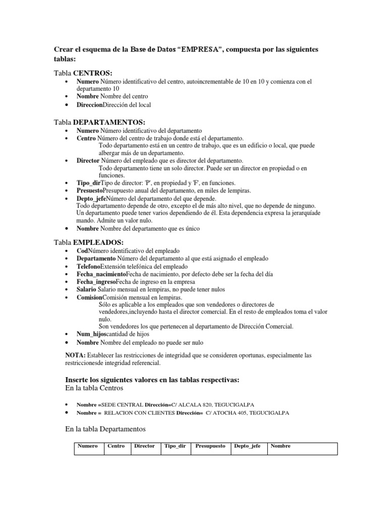 Ejercicios de Procedimientos Almacenados SQL | PDF | Tabla (base de datos) | Diseño de software