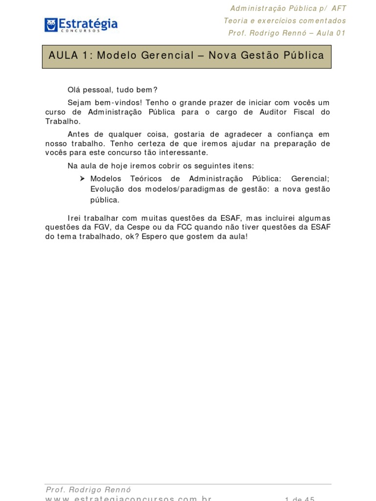 Aula 01 | PDF