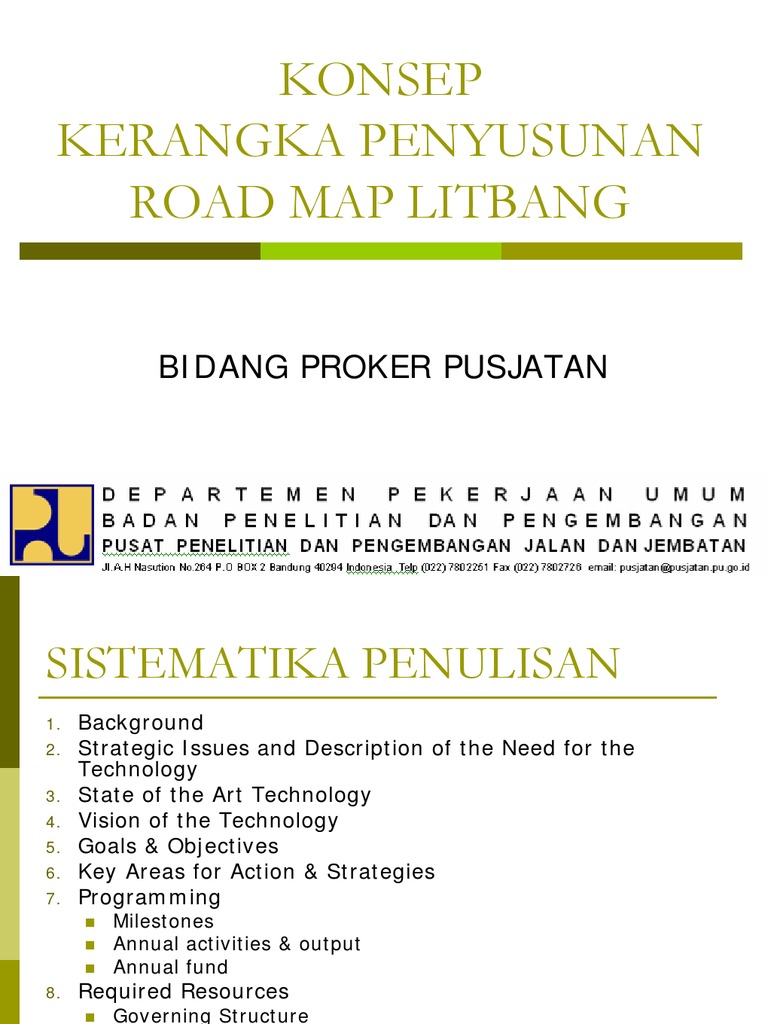 Penyusunan Roadmap Litbang Proker | PDF | Bisnis | Seni