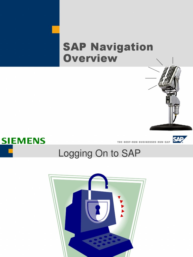 SAP Navigation Overview | Icon (Computing) | Menu (Computing)