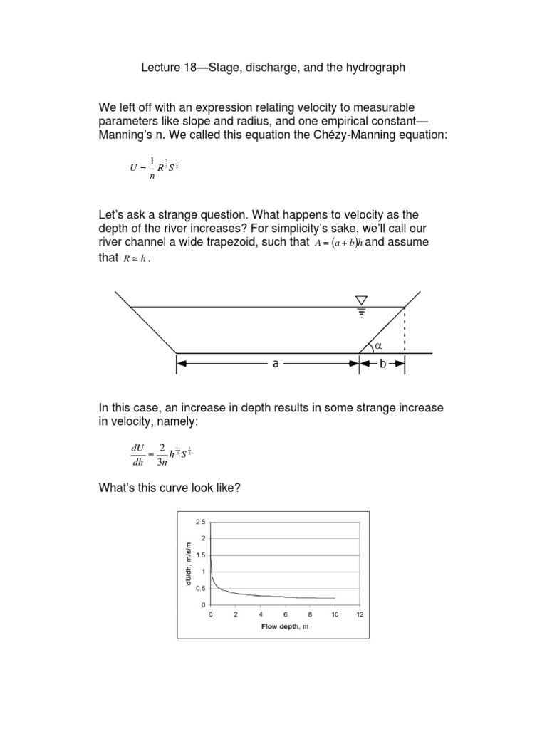 Hydrology | PDF | Discharge (Hydrology) | Flood