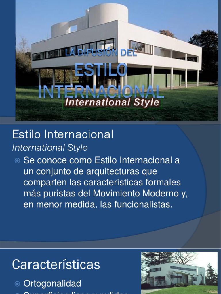 Estilo Internacional | PDF | Estilo | Diseño arquitectonico