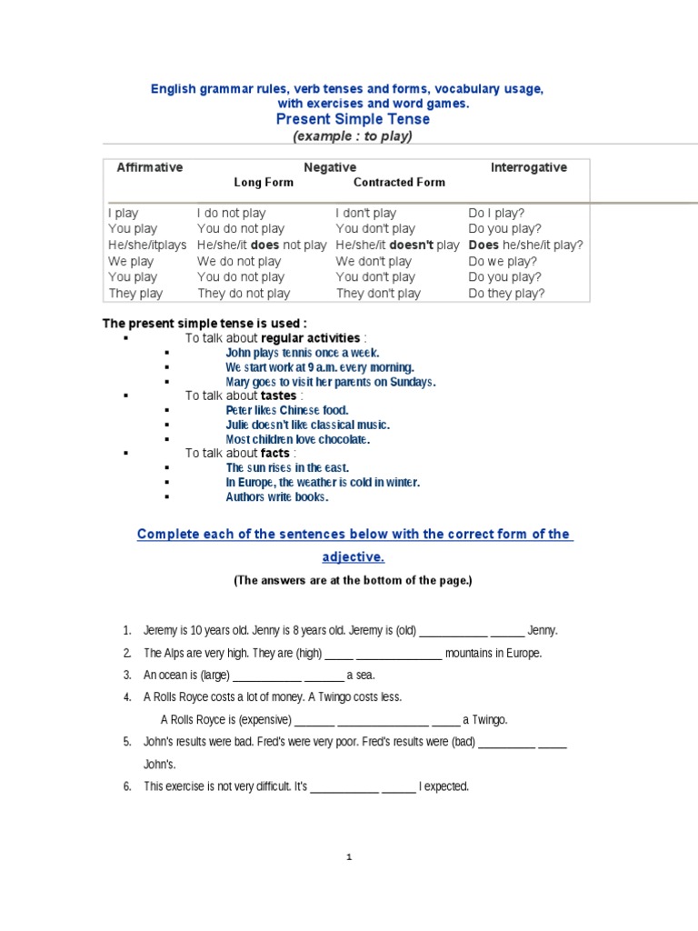 English Grammar | PDF | Perfect (Grammar) | Grammatical Tense