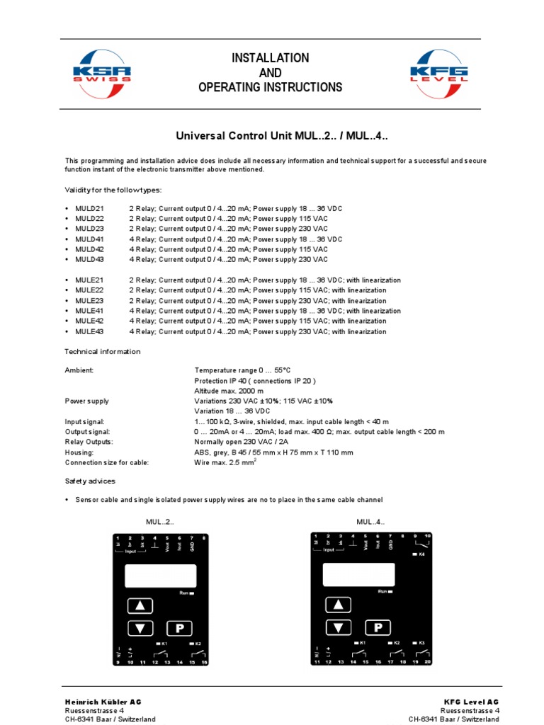 Maia Mul - 2-Mul 4 02 e | PDF | Power Supply | Cable