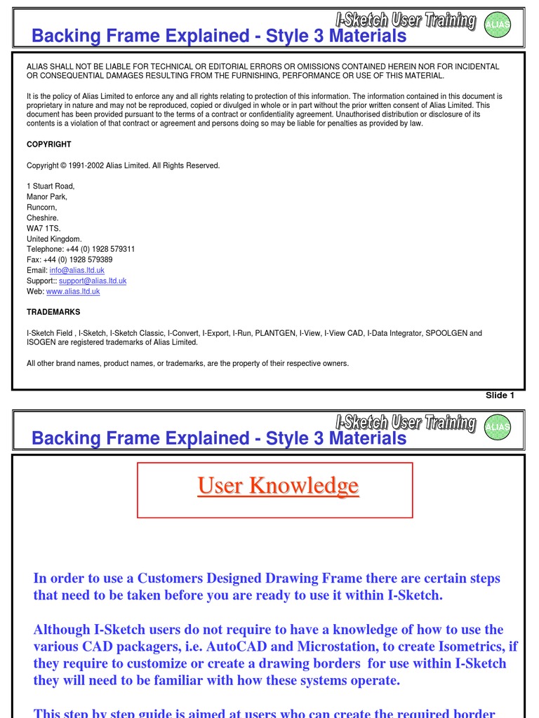 Cadworx Customising Backing Sheet | Download Free PDF | File Format ...
