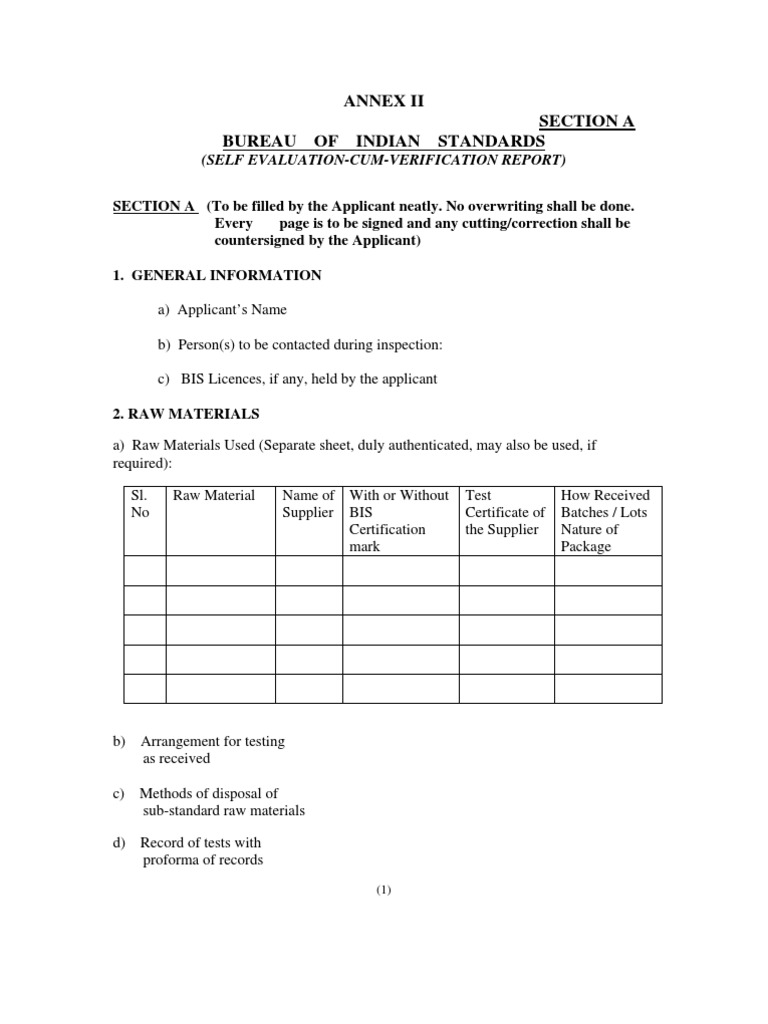 Self - Evaluation-Cum-Verification Report) | PDF | Trademark ...