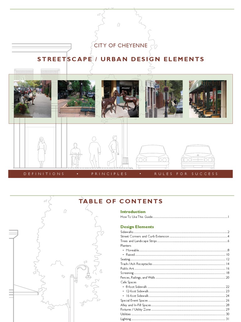 Streetscape Handbook | PDF | Sidewalk | Street