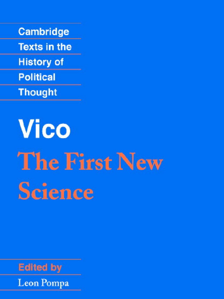 Vico The First New Science | PDF | Epistemology | Idea